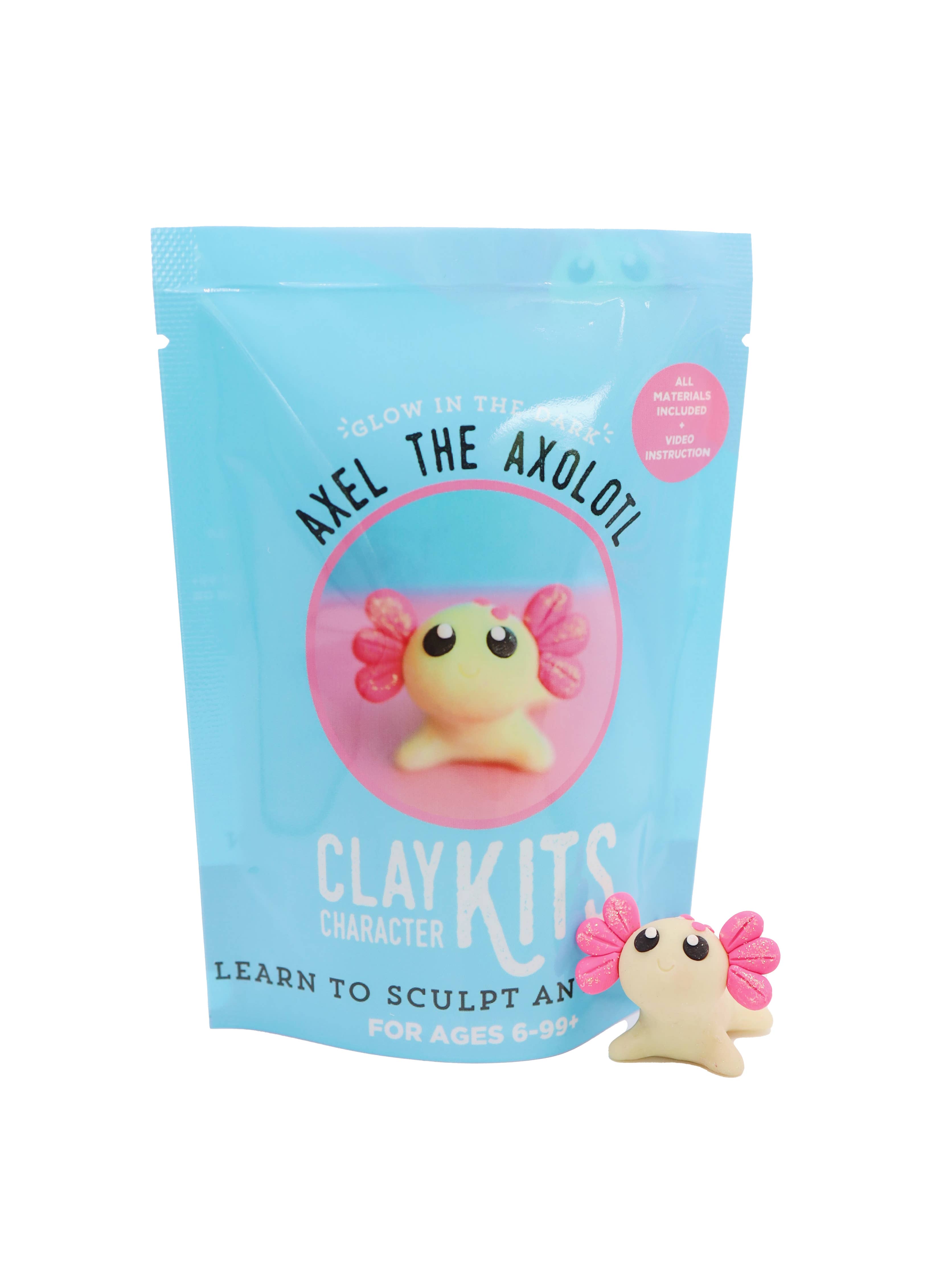 Axel the Axolotl DIY Polymer Clay Kit - Arts & Craft Kit – The Local ...
